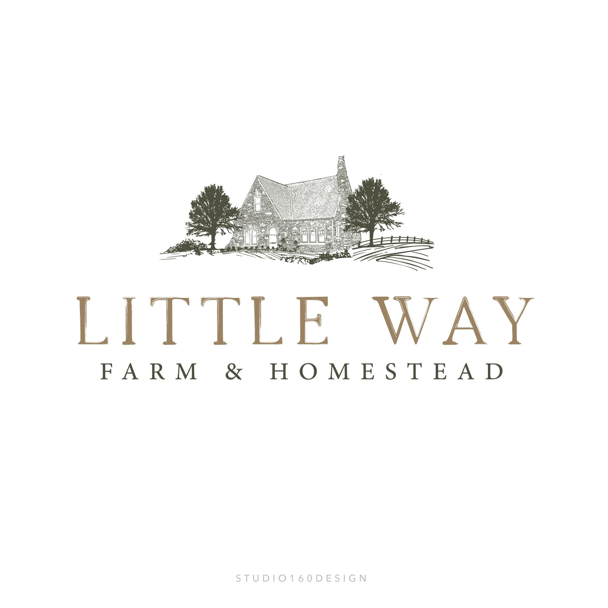 Farm Logo Vintage Style Logo Premium Branding Package Logo Suite House ...