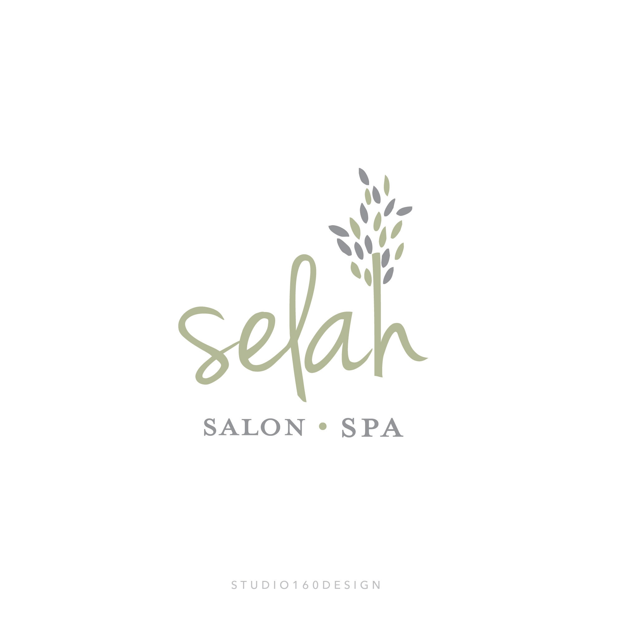 Spa Logo Design Custom Logo Design Branding Package - Etsy