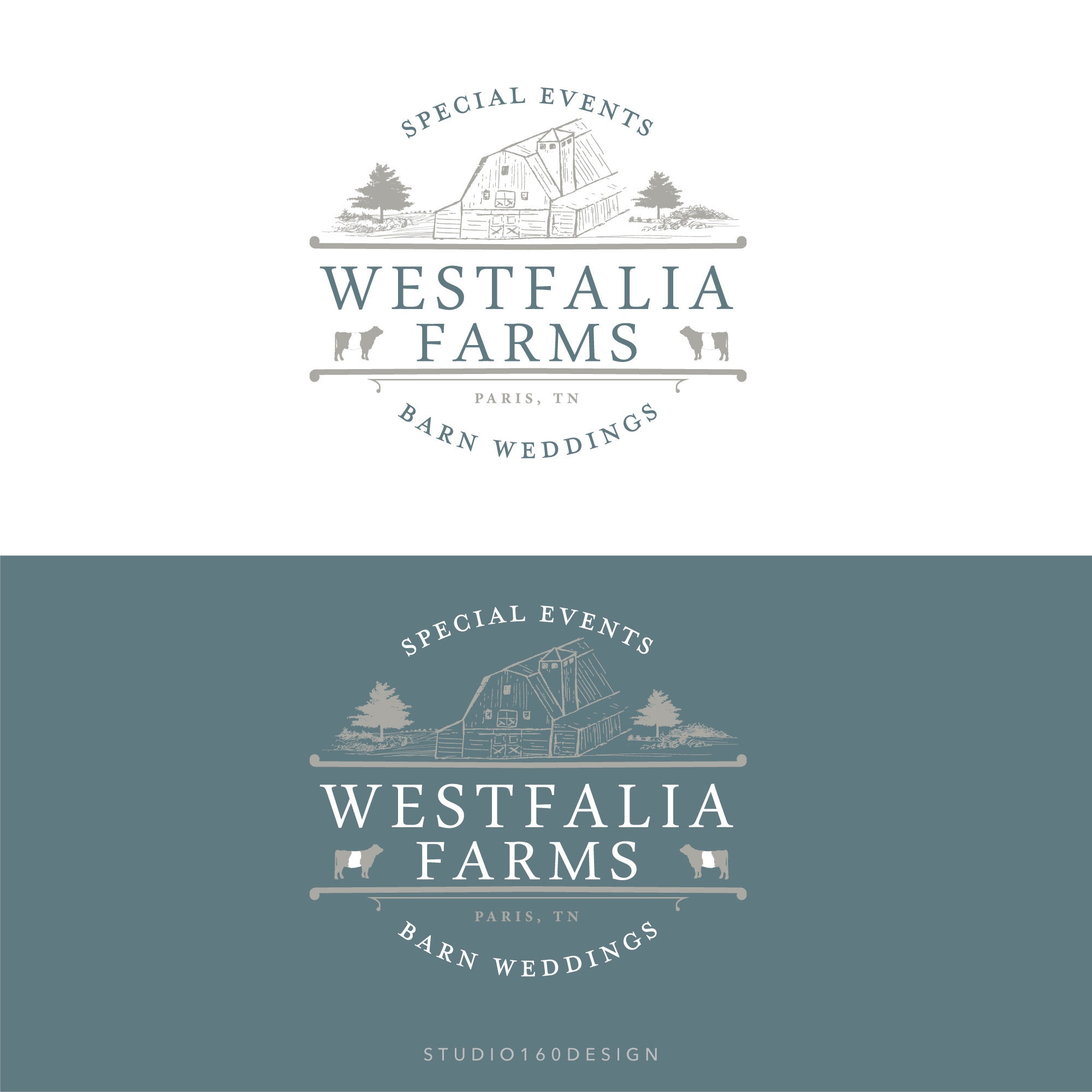 Farm Logo Design Wedding Venue Logo Custom Logo Design - Etsy