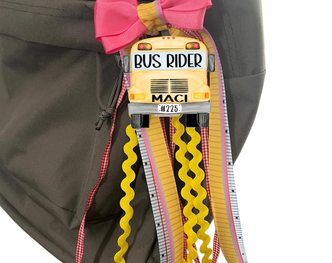 Bus Rider; Backpack Tag; School Tags; Custom Bag Tag - Etsy