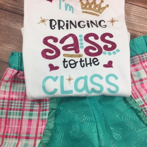 Back to Schoolboutique Outfit1st Day of Schoolsassy Girl - Etsy