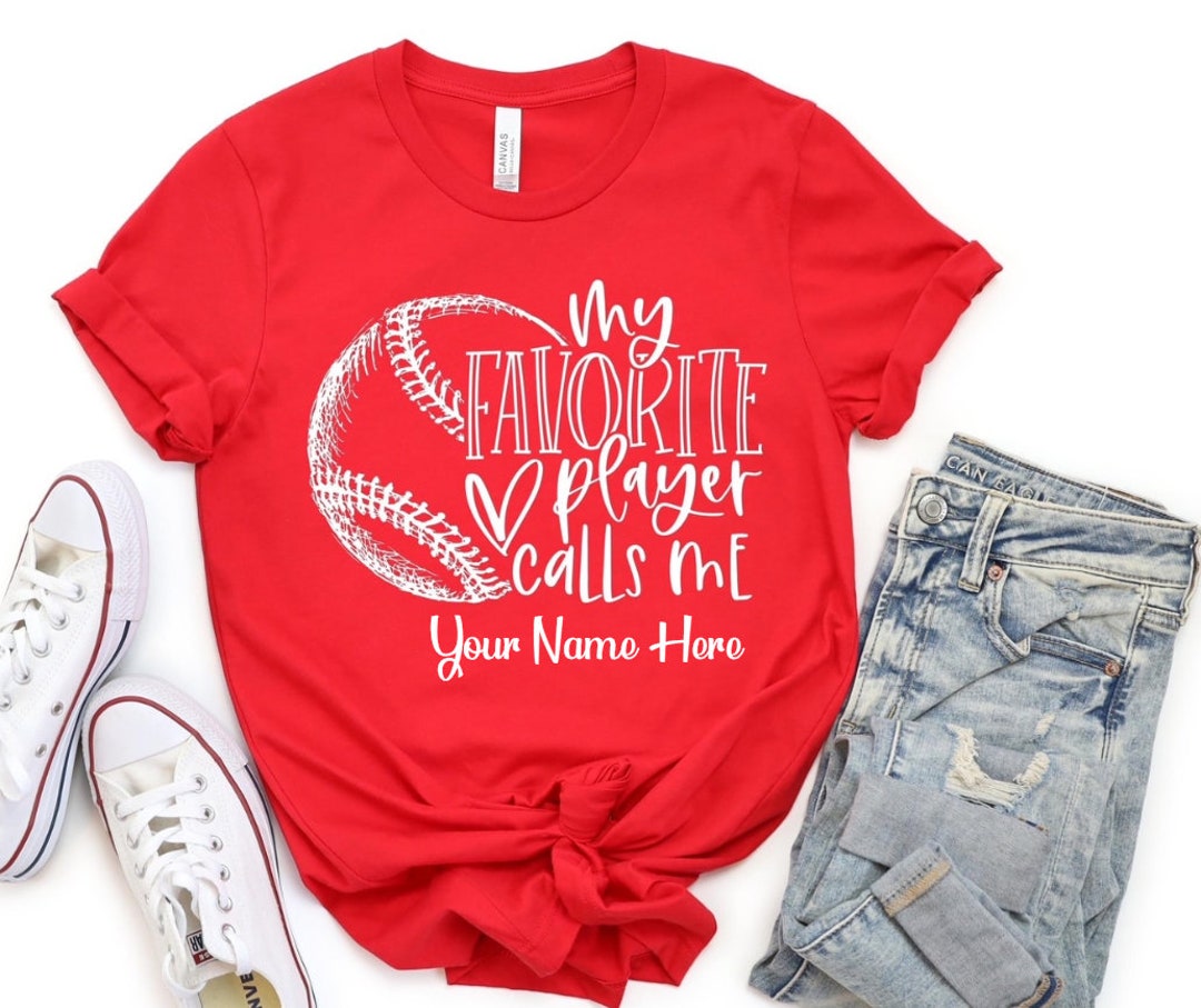 My Favorite Player-baseball Tee-softball Tee-coaches Gift-team Mom Gift ...