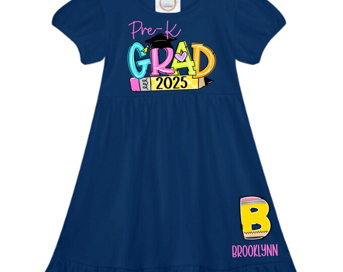 Pre K Grad Shirt; Pre K Grad Dress; Kindergarten Grad, Pre K Graduation ...
