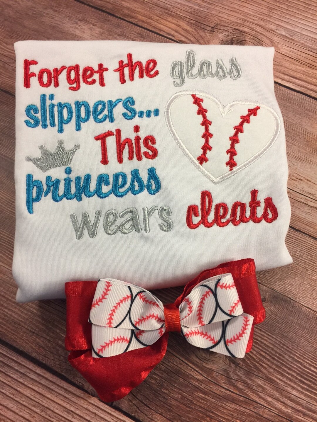 Girls Baseball Shirt;princess Wears Cleats;tball Shirt;girls Sports ...