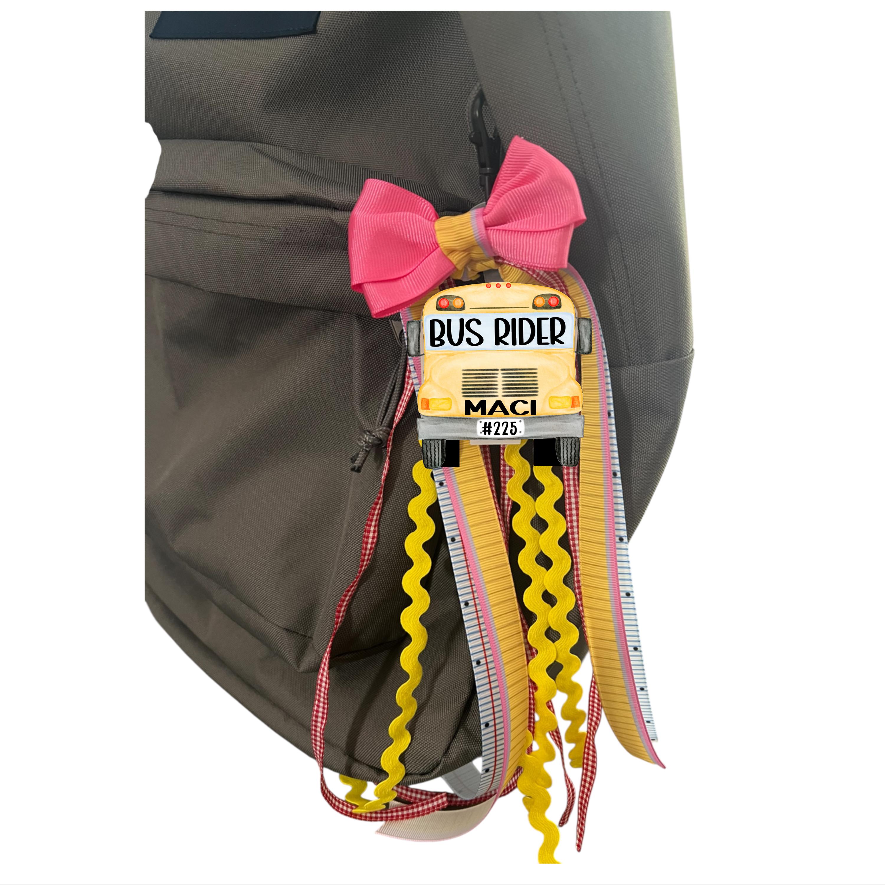 Bus Rider; Backpack Tag; School Tags; Custom Bag Tag - Etsy