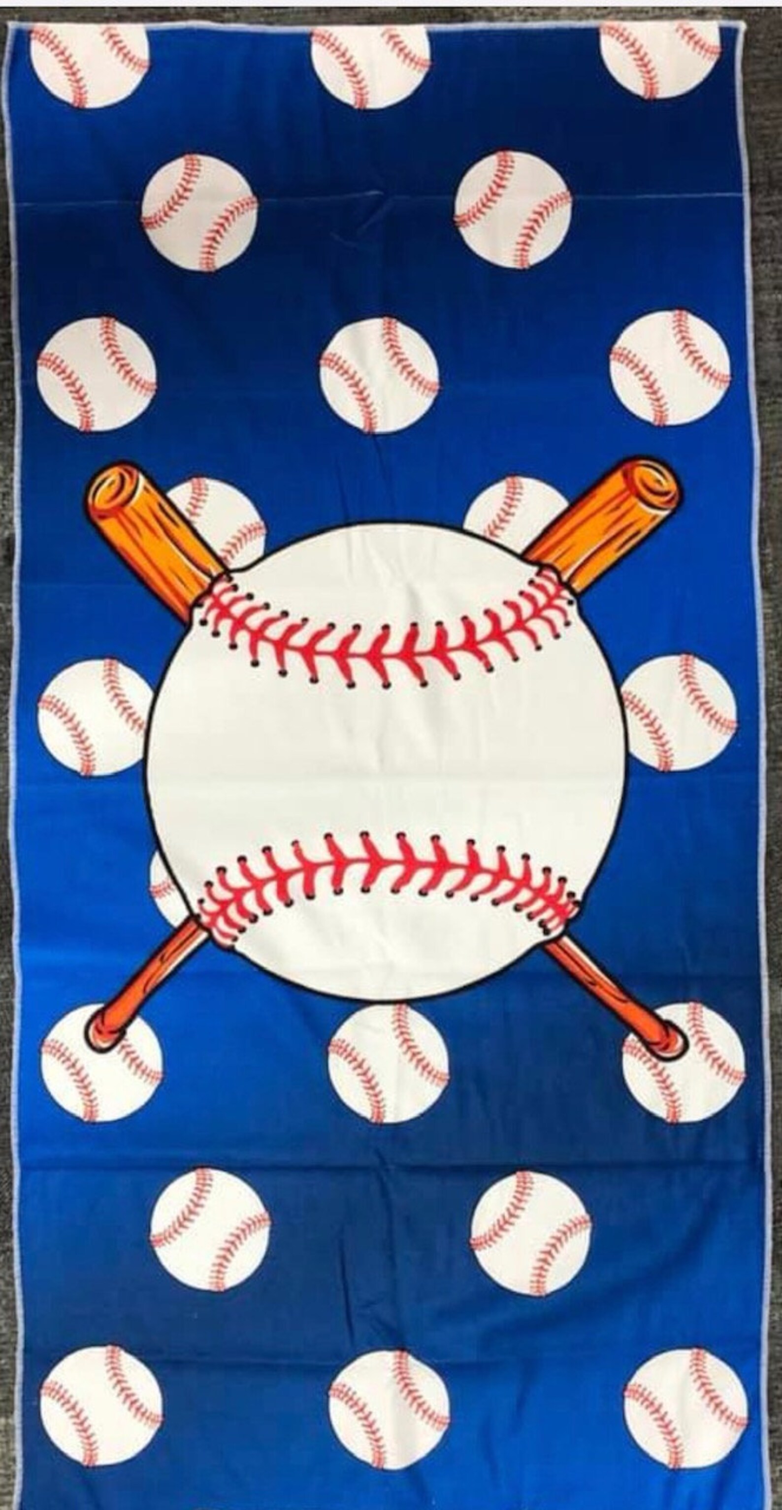 Baseball Beach Towelpersonalized Towelkids Beach - Etsy