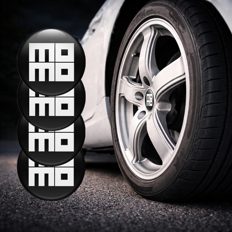 MOMO Wheel Center Cap Decals Domed Resin Overlay Set - Etsy