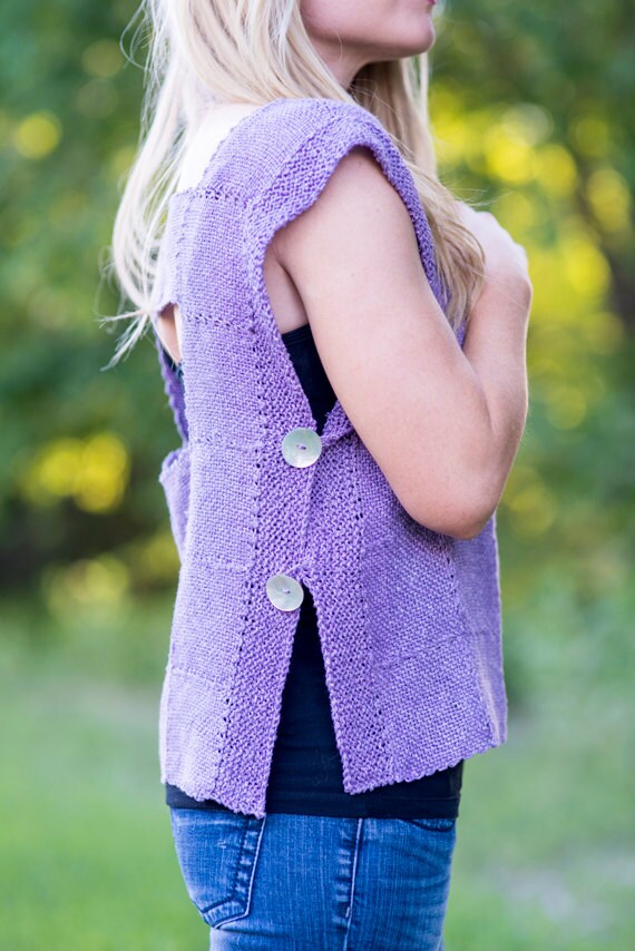 Tabard Vest for Pin or Zoom Loom and Knitting PDF Pattern - Etsy