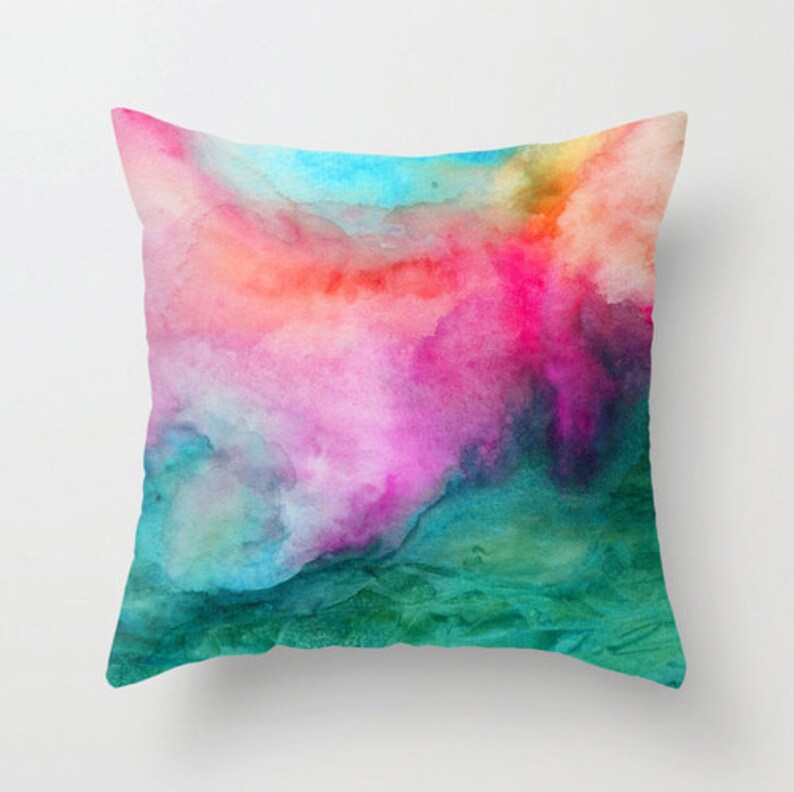 Watercolor Wall Clock, Modern Home Decor, Watercolor Design Clock ...