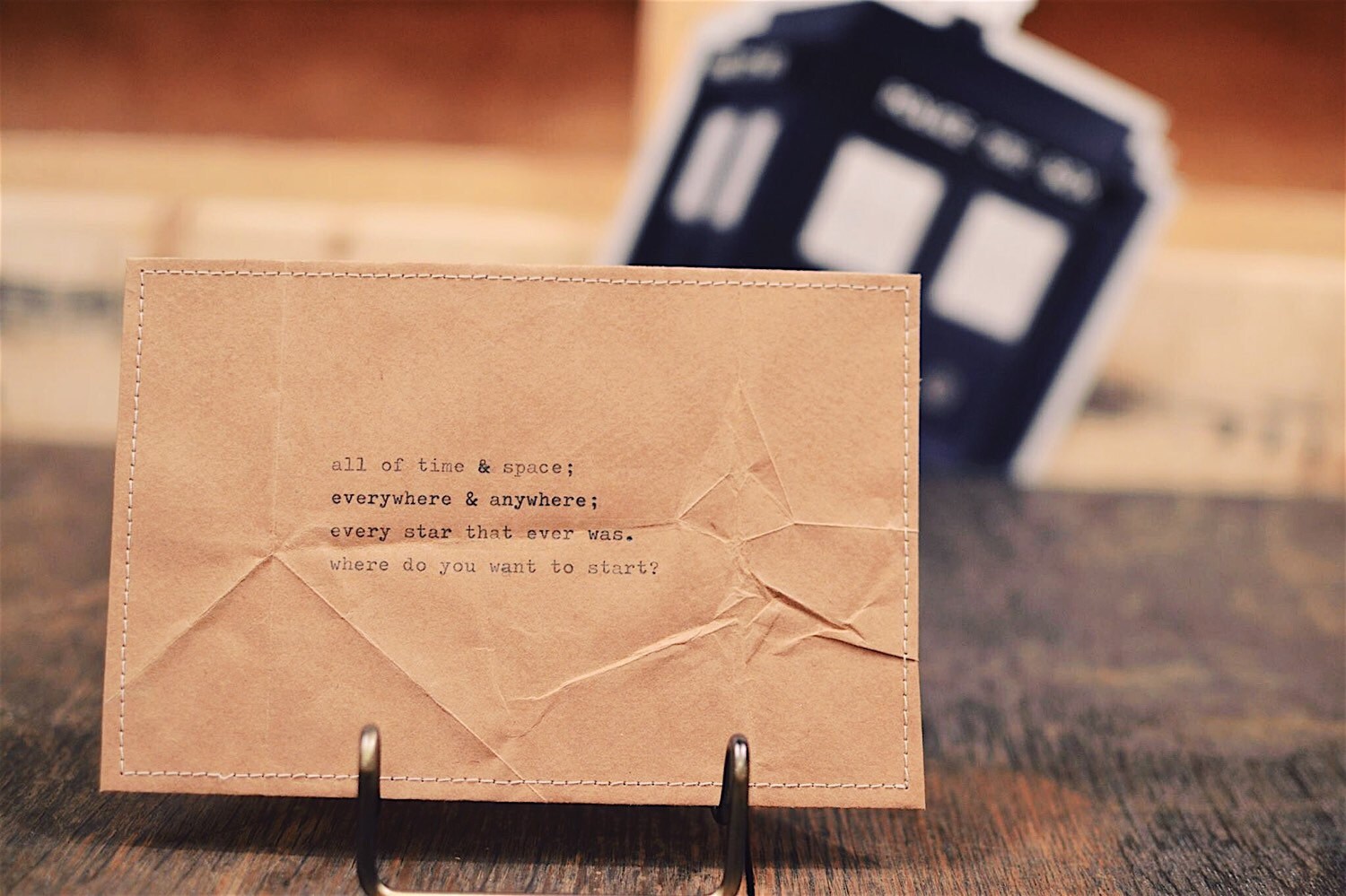 All of Time and Space Postcard - Etsy