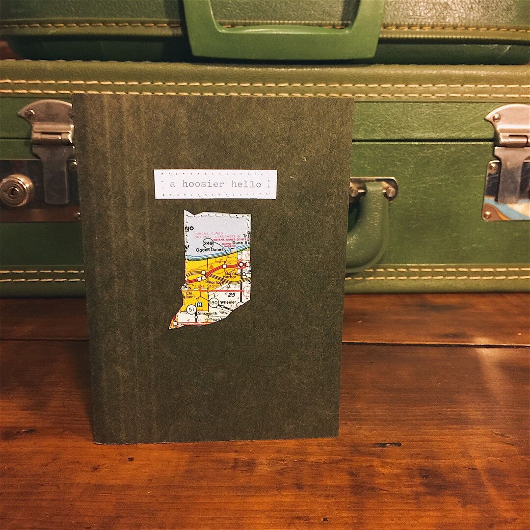 Indiana Greeting Card - Etsy