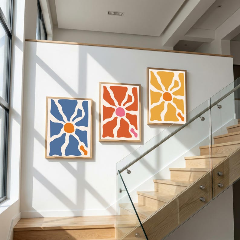 280+ Boho Wall Art Bundle: Mid Century Abstract Gallery Prints (digital ...