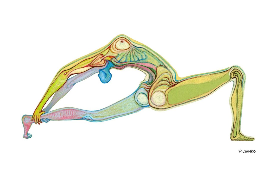 Asana Arched Back Yoga Pose | Downloadable Design for Decor and ...