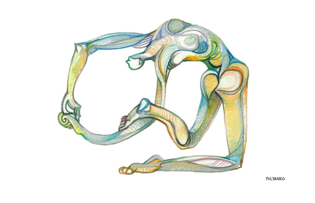 Backbends Yoga Pose | Downloadable Design for Decor and Meditation - Etsy