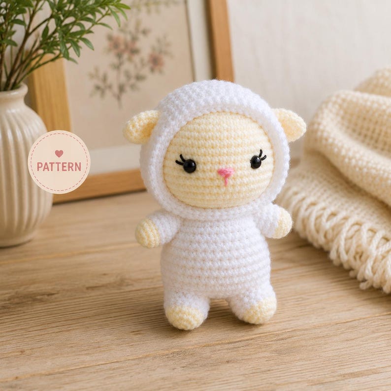 Crochet Lamb Pattern PDF, Amigurumi Sheep Plush Pattern, Cute Lamb Doll ...