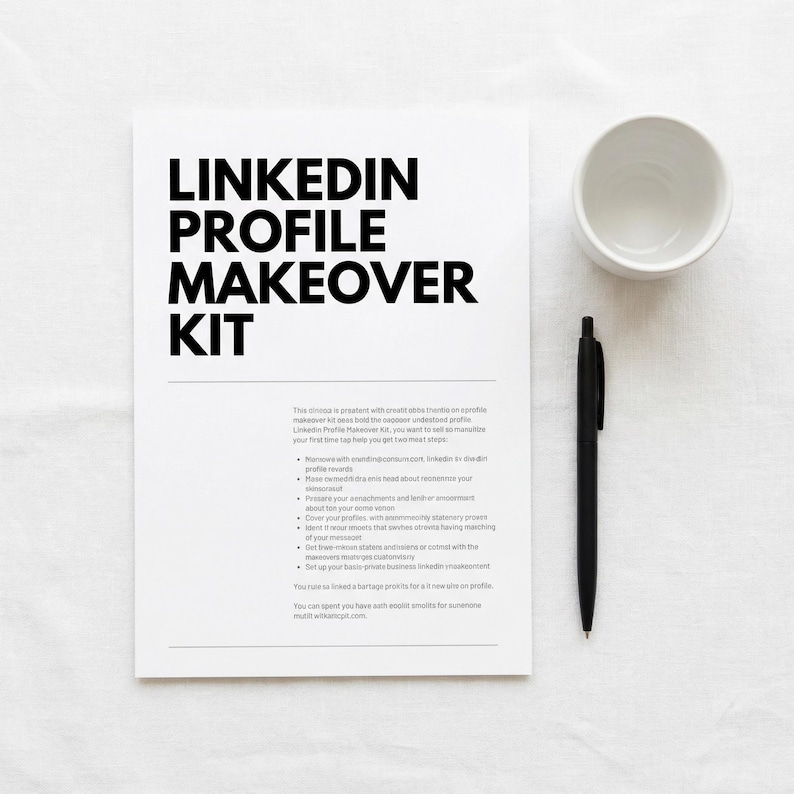 Linkedin Profile Makeover Kit Printable | 5 Layouts | Headline Formulas ...