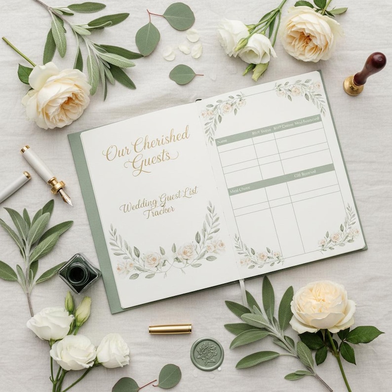 Wedding Seating Chart Template | Editable Canva Template | Table ...