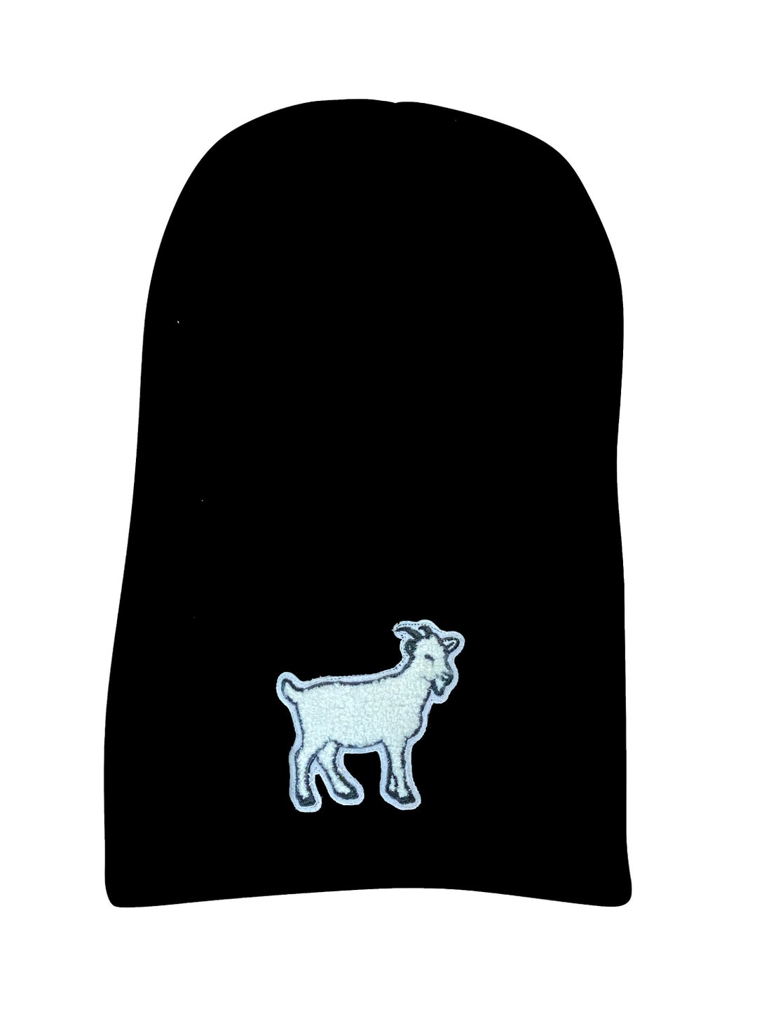 Goat Beanie Hat Black Greatest of All Time - Etsy