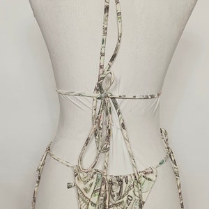 Money Dollars Print Bikini - Etsy
