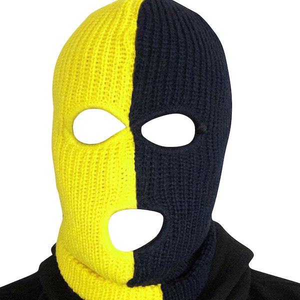 Black & Yellow Mask - Etsy