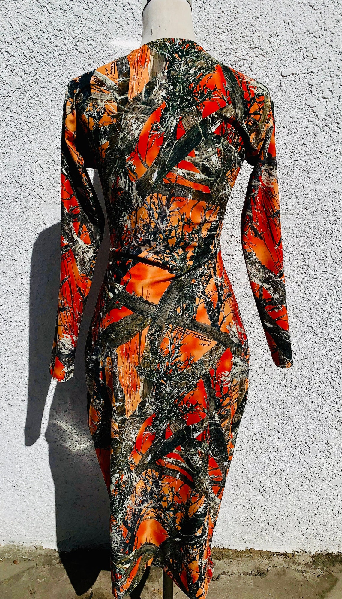 Orange Camo True Timber Spandex Dress - Etsy