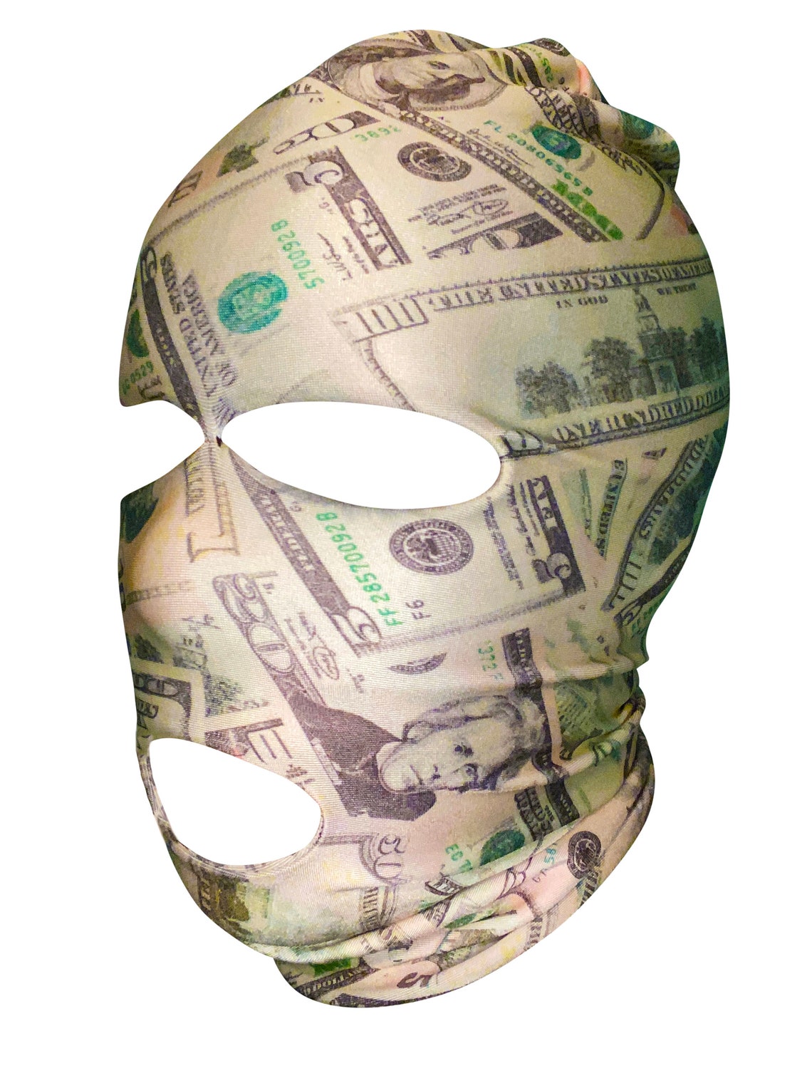 Ski Mask Money Print Dollars 3 Hole Ski Mask | Etsy