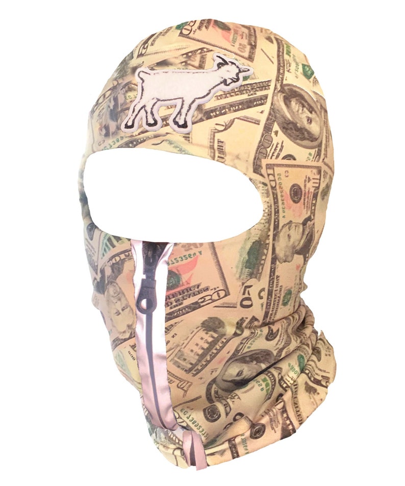 Young Money Goat Reflective Zip up Balaclava, Ski Mask - Etsy