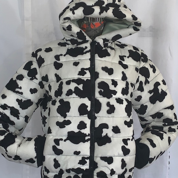 Cow Print Jacket - Etsy