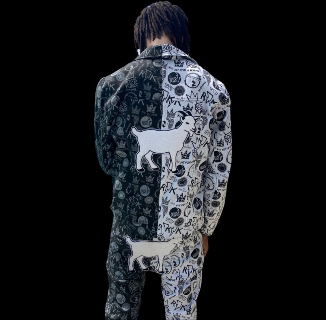 Goat Jeans and Jacket Set Half Black and Half White Lemonade ...