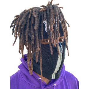 Dread Head Black Reflective Zip up Balaclava With White Goat Emblem ...