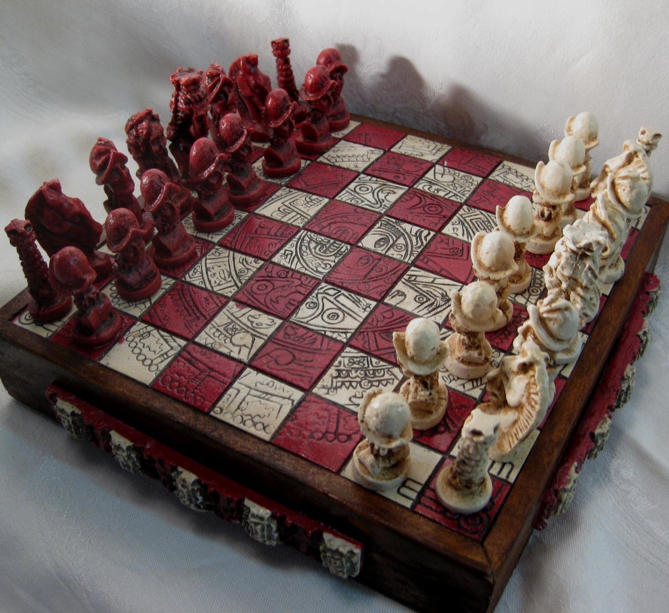 Aztec Marble Chess Set