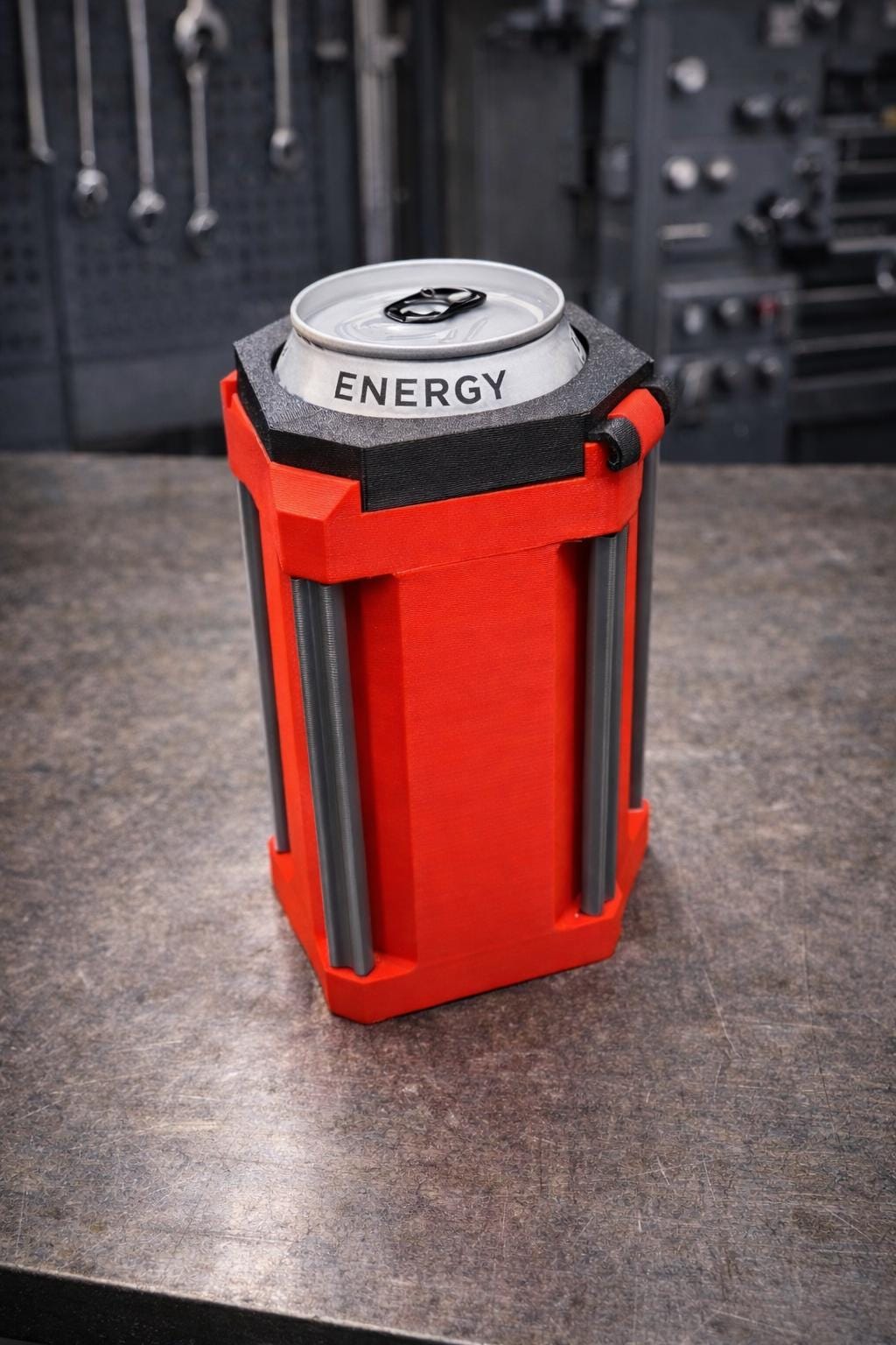 3D Printed Can Koozie Holder | 12oz 16oz Energy Drink Sleeve ...