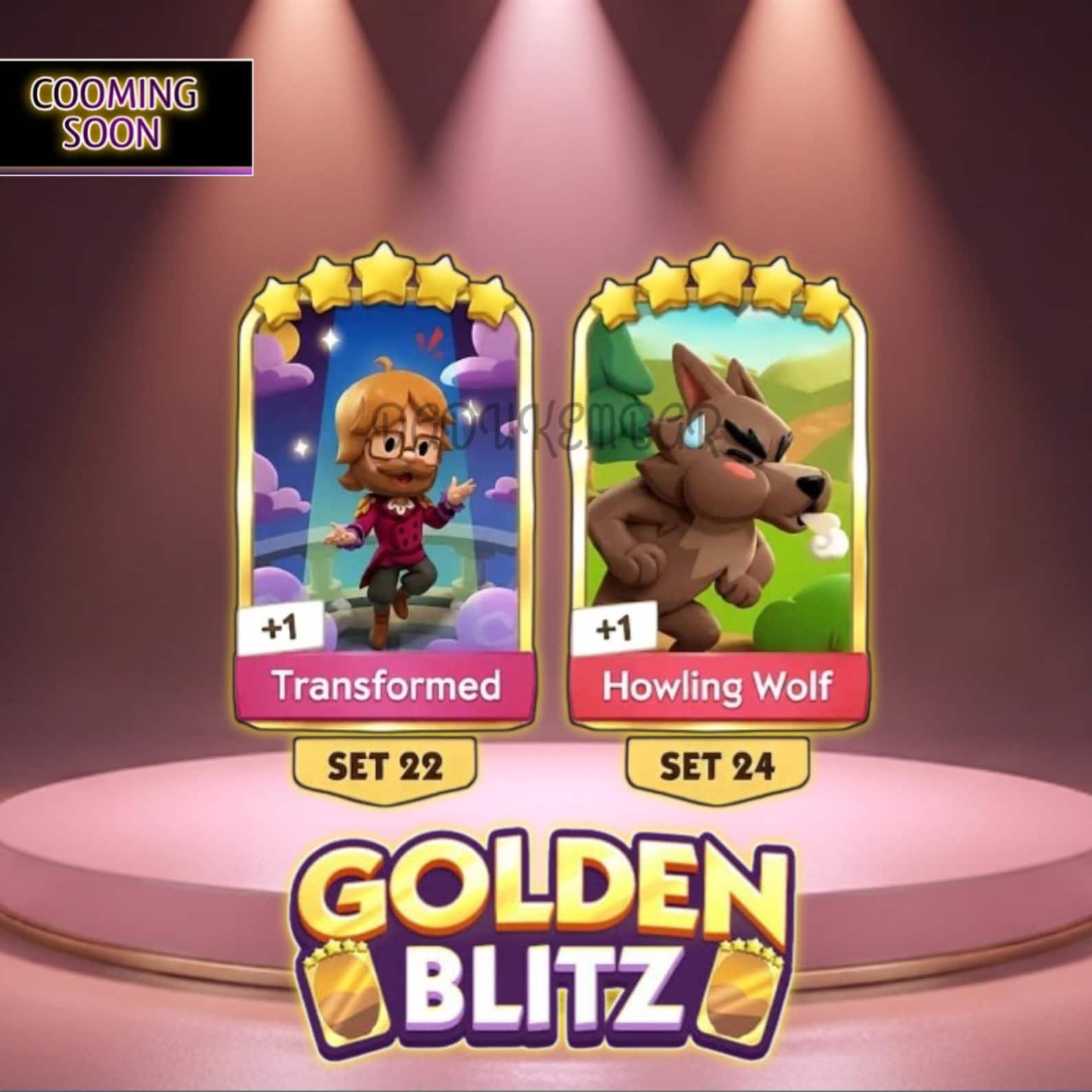 Transformed + Howling Wolf - Golden Blitz Stickers - Monopoly_go ...