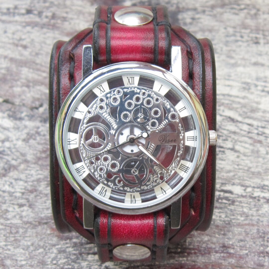 Vintage Red Ladies Watch Woman Watches Watch Cuff Fashion - Etsy