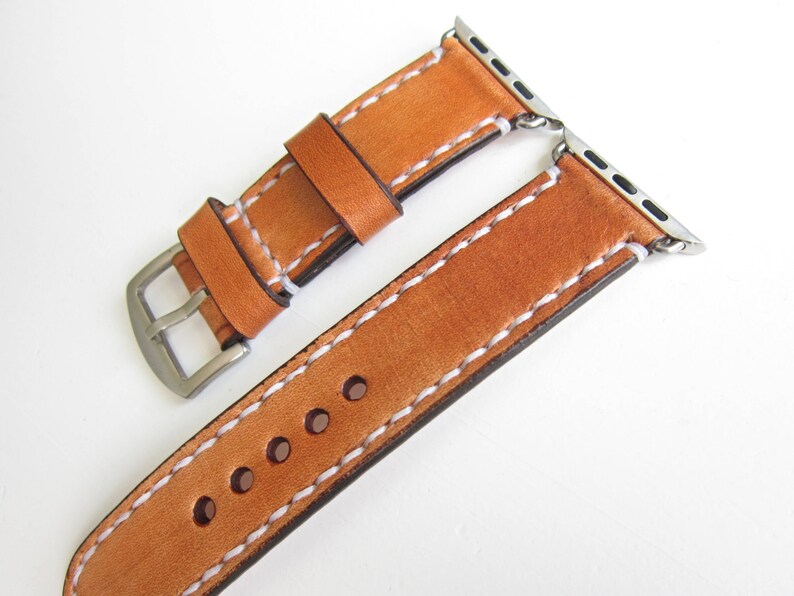 Brown Apple Watch Strap Watch Strap Leather Watch Strap - Etsy