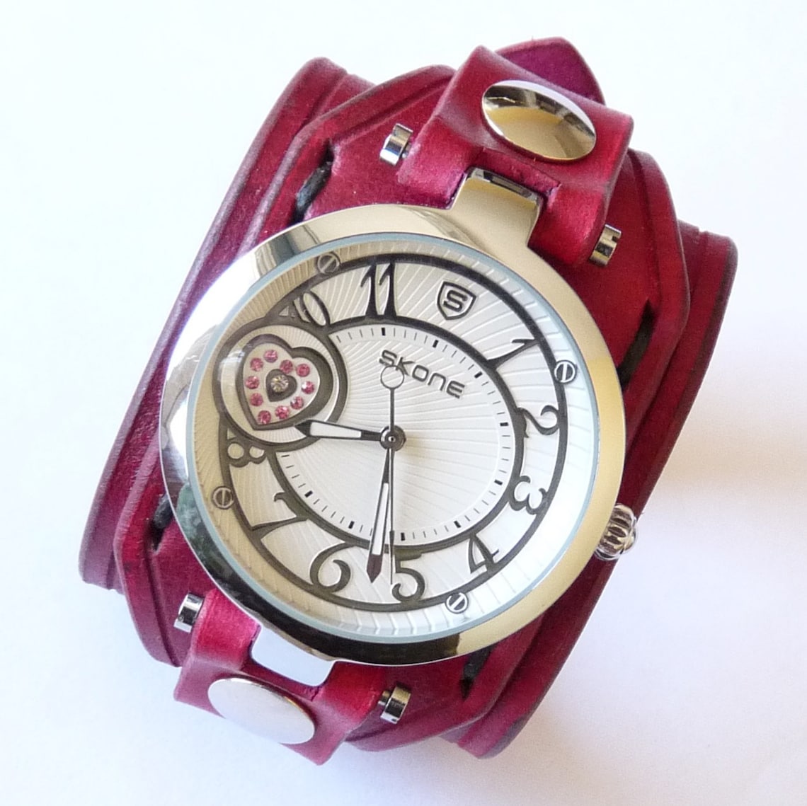Women Watches Women Leather Watch Red Watch Elegant - Etsy