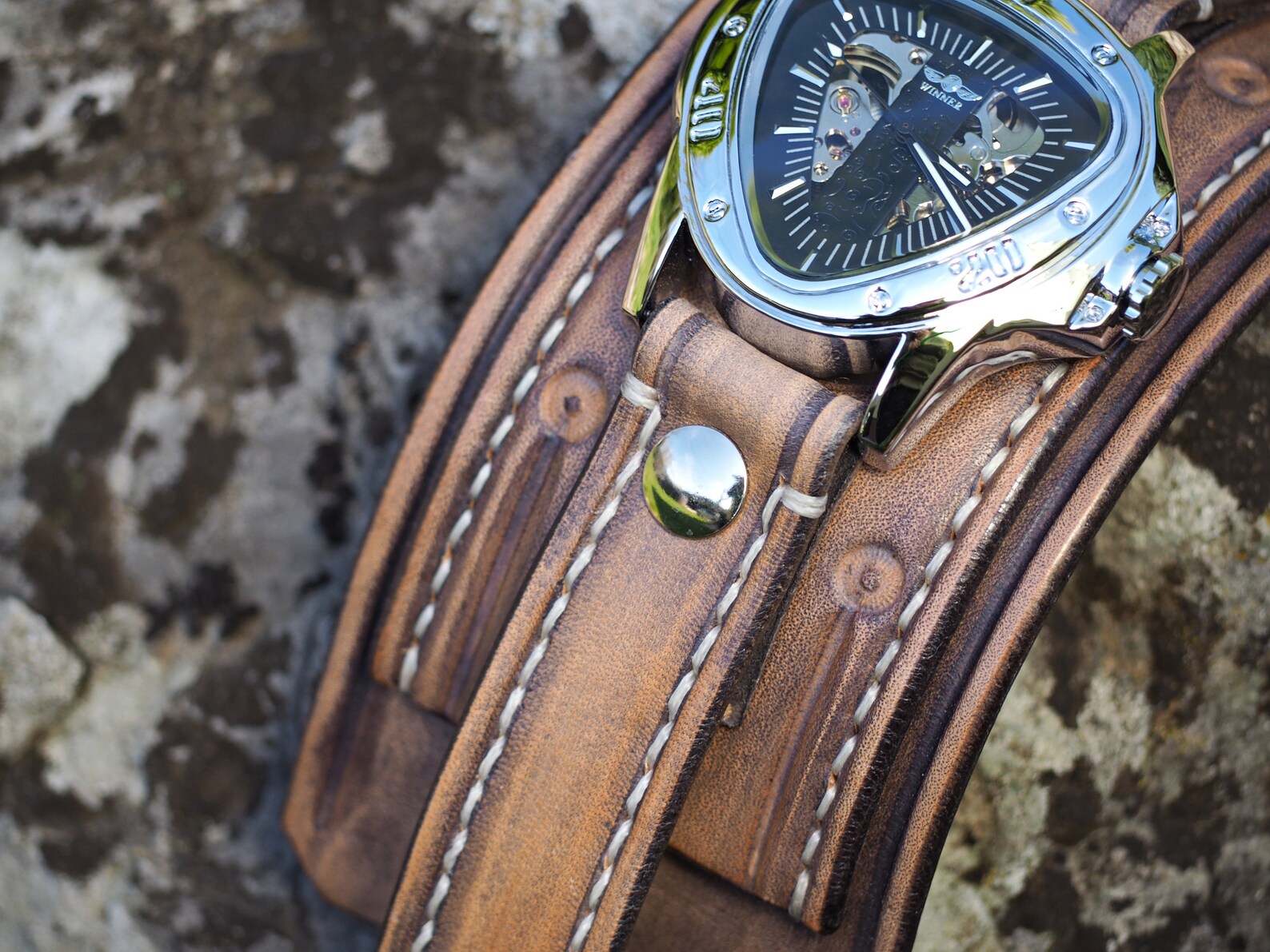 Distressed Black Watch Band Leather Watch Strap Wide Leather - Etsy