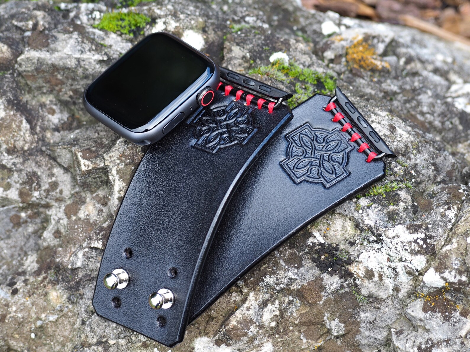 Black Apple Watch Strap Leather Apple Strap 45mm Apple Watch - Etsy