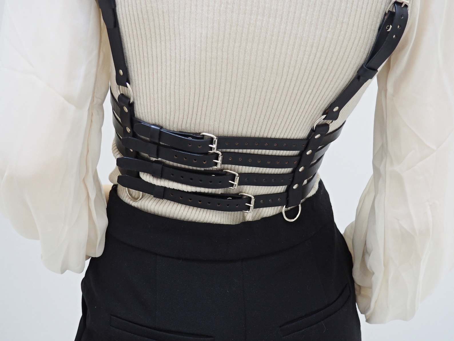 Leather Chest Harness Body Harness Women Custom Body - Etsy