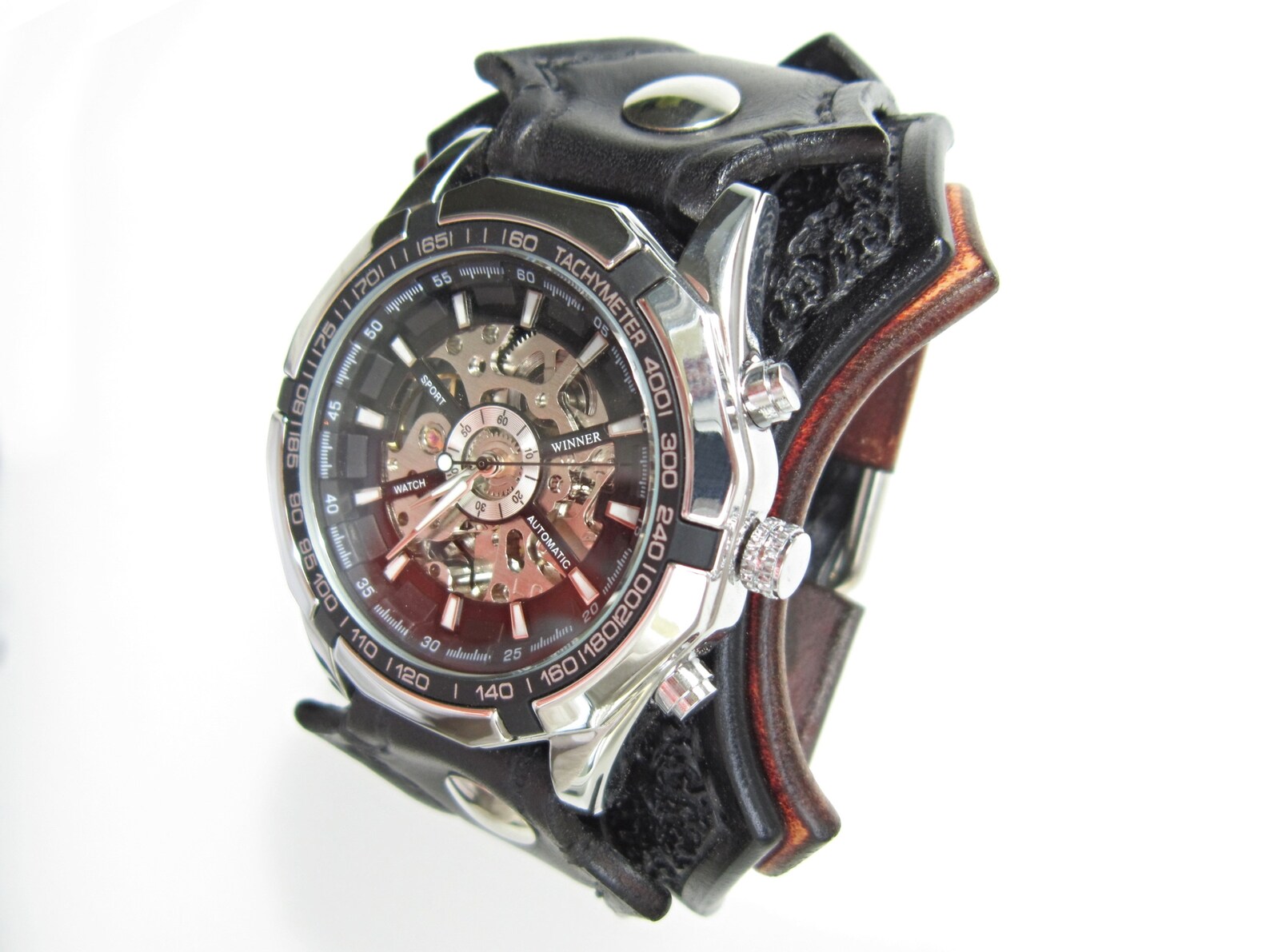 Steampunk Watch Black Bikers Watch Gothic Watch Watch Band - Etsy