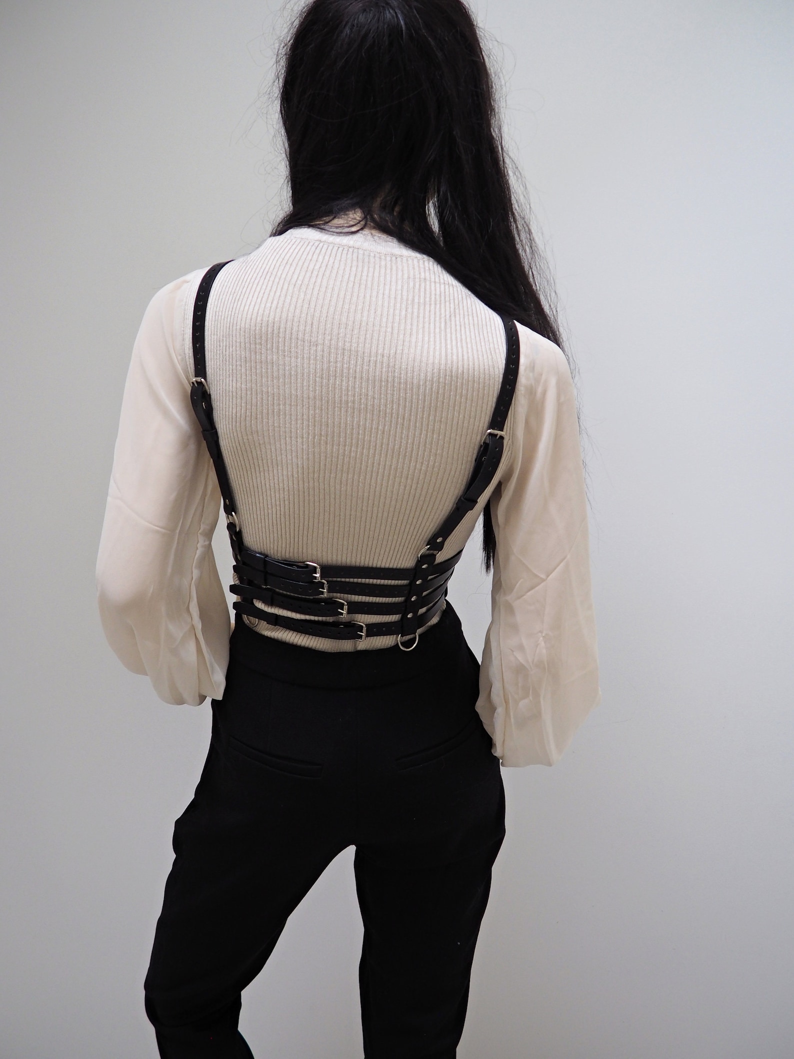 Leather Chest Harness Body Harness Women Custom Body - Etsy