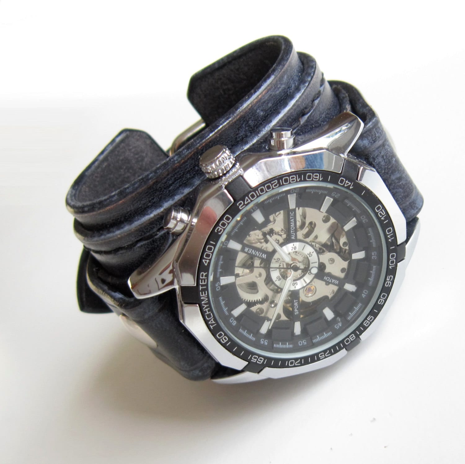 Unisex Skeleton Watch Blue Watch Skeleton Self-winding Auto | Etsy