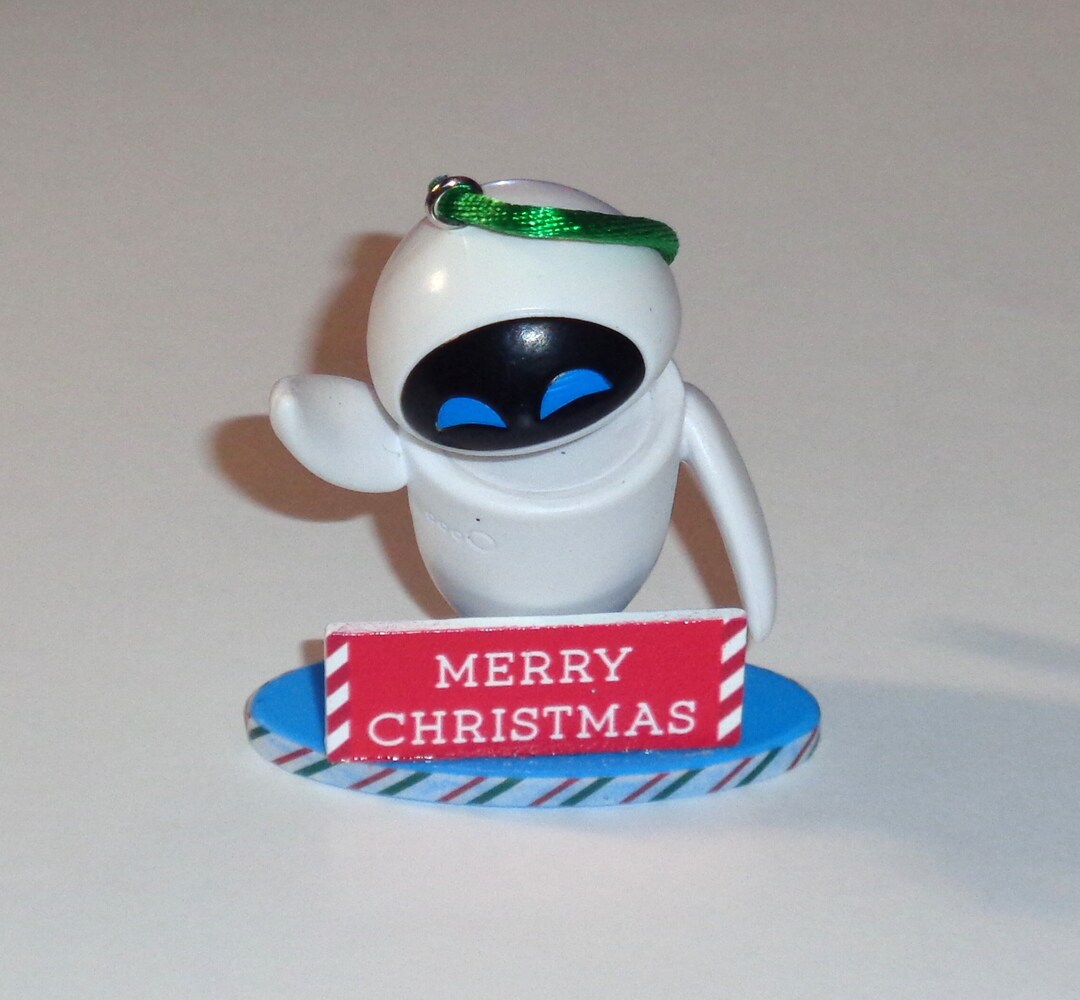 Pixar WALL-E Character EVE Droid Robot Figure merry Christmas Custom ...