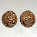 Signed W GERMANY Filigree Art Glass Porphyry Brown Caramel Cab Aurora ...