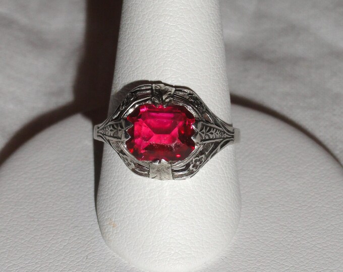 Vintage Antique Signed OB Sterling OSTBY & BARTON Art Deco Silver Ring ...