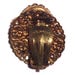 Signed W GERMANY Filigree Art Glass Porphyry Brown Caramel Cab Aurora ...