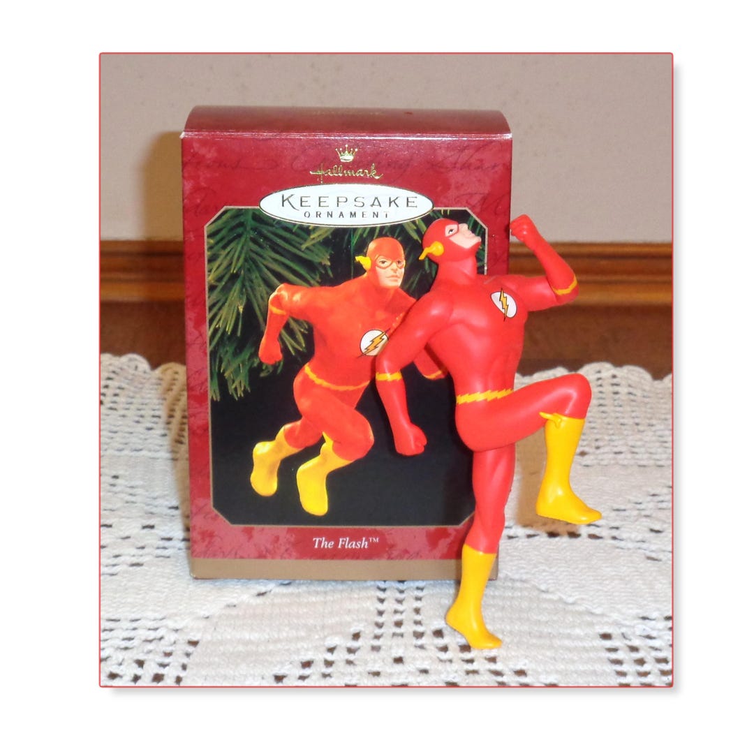 1998 Hallmark Handcrafted THE FLASH Handcrafted Christmas Ornament ...