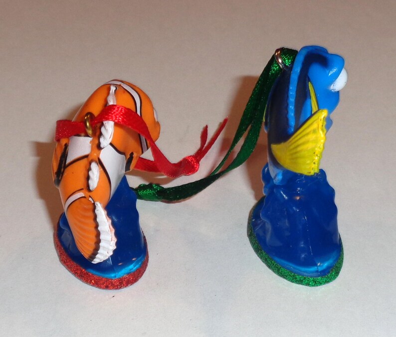 Disney Finding Nemo Characters Nemo & Dory 2 Piece Christmas Ornaments ...
