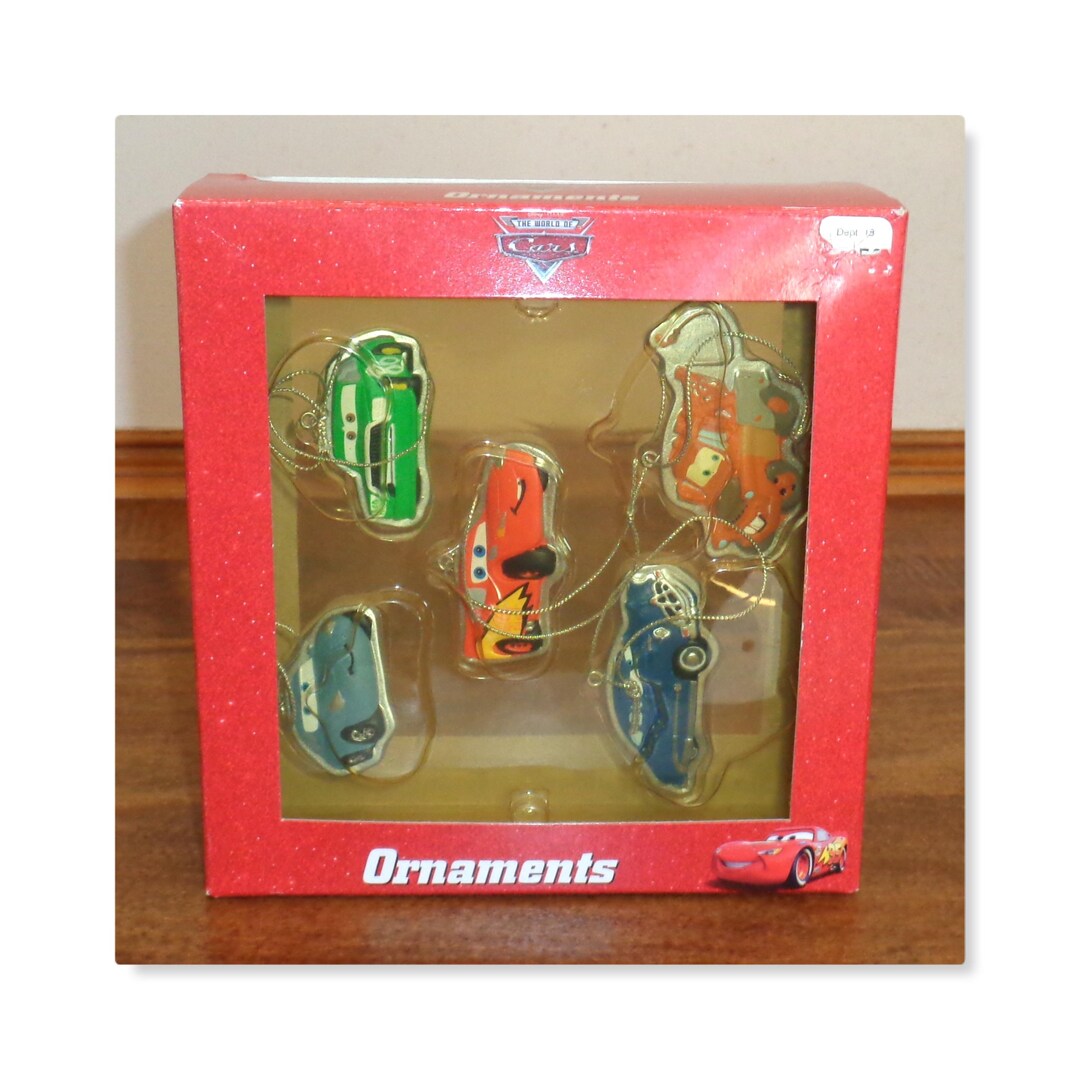 Disney Pixars Cars 5 Piece Boxed Ornament Set - Etsy