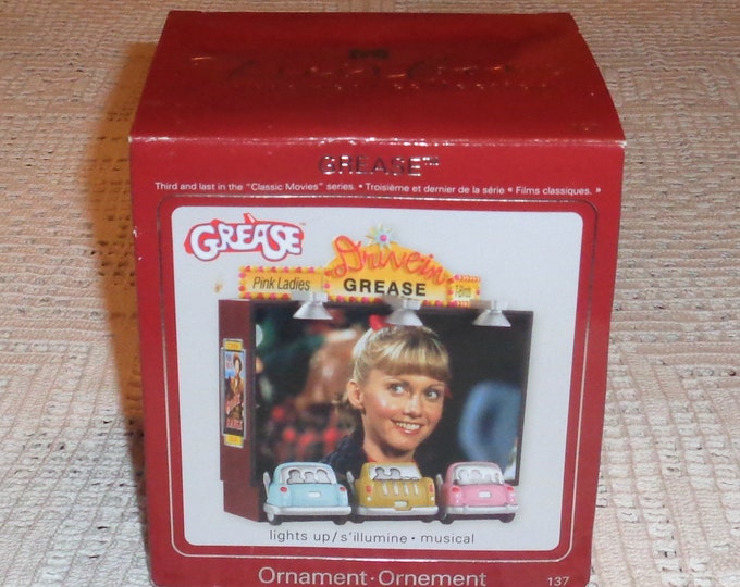 Carlton Cards Heirloom "grease" Drive in Movie Sandra Dee Musical ...